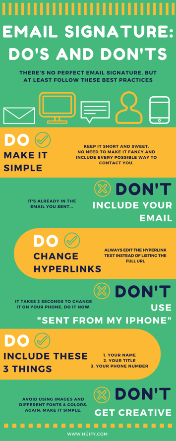 Email Signature Do's And Definitely Don'ts [Infographic]